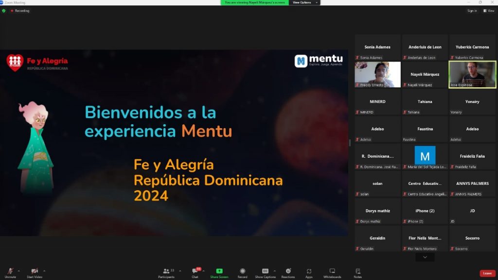 Lanzamiento Programa Mentu para la enseñanza de la Matemática - Fe y Alegría